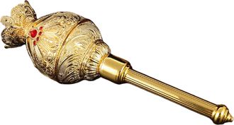 Cabilock Mittelalterliche Arabische Weihwasserflasche aus Glas Dekorativer Wasserbeh&auml;lter f&uuml;r Kirchenzeremonien Religi&ouml;se Feste und Reisen Geschenkidee