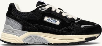 Autry BASKETS HYPERWAY EFFET PONEY ET DAIM NOIR
