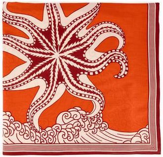 Inou&iuml; Editions Foulard imprim&eacute; en coton m&eacute;lang&eacute;