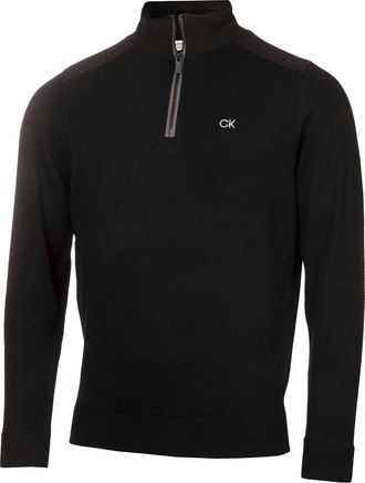 Calvin Klein Sweatshirt f&uuml;r Herren, Rei&szlig;verschluss, Raglan&auml;rmel (Schwarz)