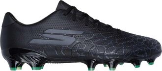 Skechers SKX 1.5 Zerbrochen Fu&szlig;ballschuhe mit festem Boden f&uuml;r Herren/Damen Unisex (Schwarz/Silber)
