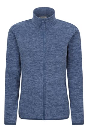Mountain Warehouse Snowdon Melange II Damen-Fleece mit Rei&szlig;verschluss Dunkel Blau Damengr&ouml;&szlig;e EU 46
