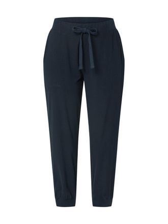 Kaffe Caprihose Naya Caprihose Damen Sommer Casual 3/4 Sommerhose High Waist Capri Hose Mit Kordelzug Midnight Marine 46