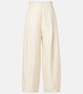 The Row Pantalon ample Kolina en soie