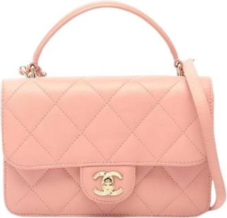 Chanel Sac bandouli&egrave;re 2Way Matelass&eacute; Pre-owned - Femme - Pre-owned - Rose - Taille: ONE Size