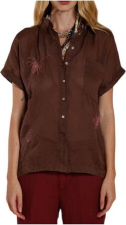 Mason's Femme, Blouses et Chemises, Brun, Taille: 42 FR Livia Shirt