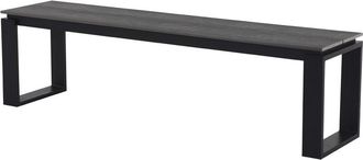 ebuy24 Martin Gartenbank Schwarz und grau