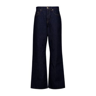 Casablanca Jeans Baggy en Coton Denim - Femme - Jeans - Bleu - Taille: W24