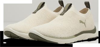 Puma Damen Softride Remi Slip-on Knit WNs Straßen-Laufschuh, Warmweiß dunkel Loden Lux Army, 38.5 EU