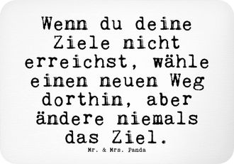 Mr. & Mrs. Panda Magnet Wenn du Deine Ziele... - Geschenk, Notiz Magnet, Zitate, Weisheiten, lustige Spr&uuml;che, Spruch Spr&uuml;che Weisheiten Zitate Lustig