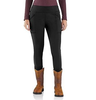 Carhartt Work in Progress Legging pour femme Force Fitted Heavyweight doubl&eacute;. - Noir - XS