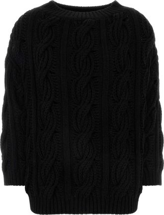 Valentino Garavani Femme, Pulls, Noir, Taille: 38 FR Wool Sweater