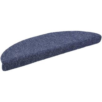 vidaXL Vidaxl - Stufenmatten Selbstklebend 30 Stk. 56x17x3 cm Blau Halbrund