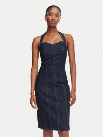 Guess Jeanskleid W6YK07 D1346 Dunkelblau Slim Fit