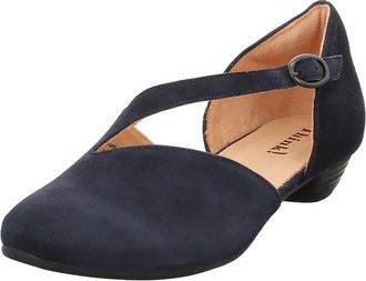 Think Damen Grace chromfrei gegerbte nachhaltige Halbschuhe, Water 8010