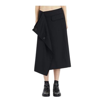 Comme Des Gar&ccedil;ons Langer Wollrock - - Skirts - Damen - Schwarzk - M