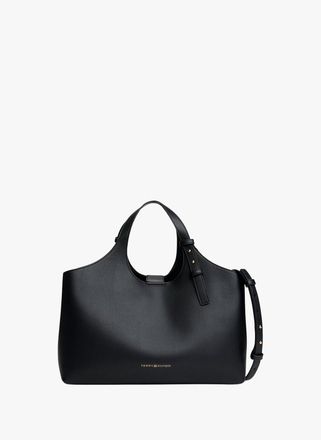 Tommy Hilfiger Sac cabas &agrave; bandouli&egrave;re amovible effet cuir