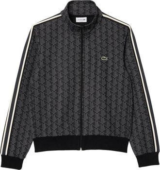 Lacoste Herren Sweatjacke mit Monogramm-Print