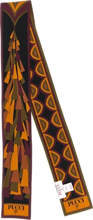Emilio Pucci Geometric-Printed Silk Scarf - Multicolor