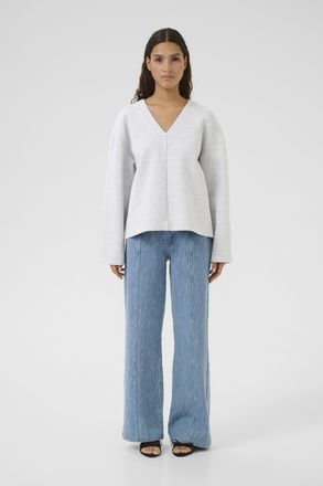 Karen by Simonsen Sweatshirt Oversize fit Medium Grey Melange