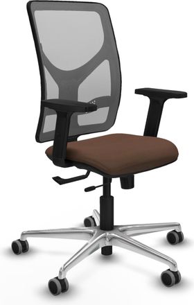 Piqueras y Crespo Schreibtischstuhl mit Armlehnen, h&ouml;henverstellbare Lendenwirbelst&uuml;tze, ausgestattet mit Syncro/Traslack und Schneideschaum, mit Rollen 65 mm, Parkett,