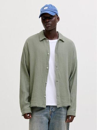 Jack & Jones Jack & Jones Hemd Nantucket 12291804 Gr&uuml;n Relaxed Fit