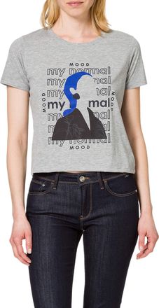 LTB Jeans Damen Hirodo T-Shirt, Grey Mel 203, S