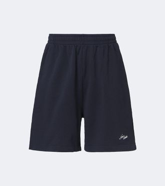 Acne Studios Short en coton &agrave; logo