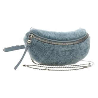 Miu Miu Pre-owned Fur Shoulder Bag - - Pre-owned - Damen - Blau - ONE SIZE