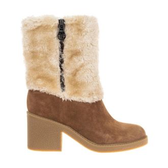 Guess Wildleder-Stiefeletten mit runder Spitze - - Shoes - Damen - Braun - 35 EU