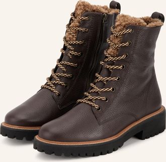 Paul Green Schn&uuml;rbootsGef&uuml;ttert braun