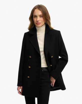 Superdry caban crois&eacute; noir