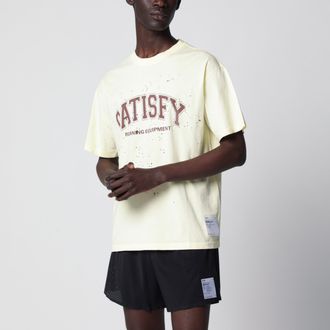 SATISFY Hellgelbes MothTech T-Shirt mit Perforationen