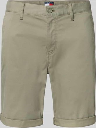 Tommy Jeans Slim Fit Chinoshorts aus Baumwoll-Mix