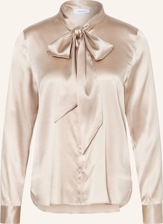 Darling Harbour Darling Harbour Schluppenbluse Aus Seide beige