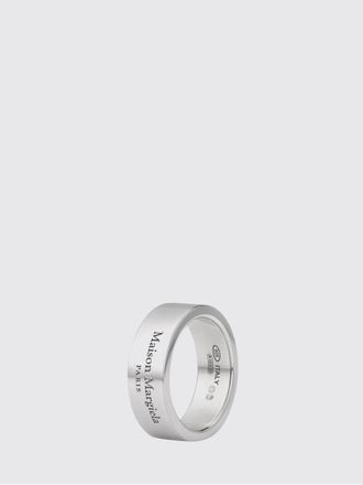 Maison Margiela Bague en argent 925 avec logo grav&eacute;