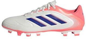 adidas Unisex Chaussure Copa Pure 3 Club Terrain Souple/Multi-Surfaces, Off White/Lucid Blue/Signal Coral, 44 2/3