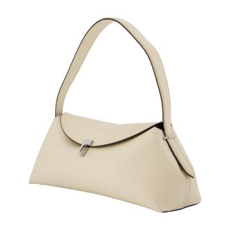 Toteme Womens Shoulder Bag White Calfskin