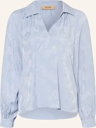 Mos Mosh Mos Mosh Jacquard-Bluse Mmdrana blau