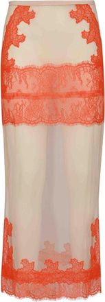 Patrizia Pepe Jupe Midi - Orange