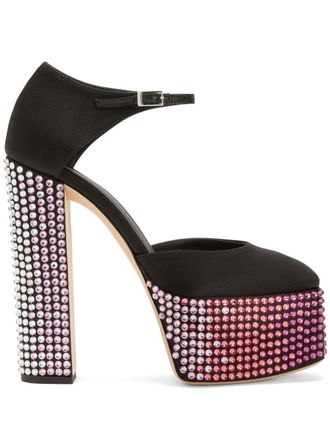 Giuseppe Zanotti escarpins Bebe Strass 150 mm - Noir