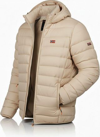 Geographical Norway Steppjacke leichte &Uuml;bergangsjacke f&uuml;r Fr&uuml;hling & Herbst (1-St) Mit Kapuze winddicht und wasserabweisend