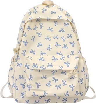 Generic Sac &agrave; dos en Prua - Sac d&eacute;cole &eacute;l&eacute;gant, sac &agrave; dos pour filles mignonnes | Pack de voyage occasionnel avec grand compartiment, bretelles confortables p