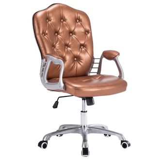 Generic Hochlehner-Schreibtischstuhl,Chefsessel,Komfortabler Computerstuhl,Ergonomischer Stuhl,Drehbarer B&uuml;rostuhl Armlehnen,Lendenwirbelst&uuml;tze,Rollen(Farbe: 