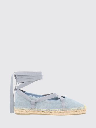 Castaner Espadrilles Petunia en jean avec petit talon et liens &agrave; la cheville