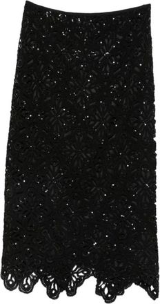 Pennyblack Femme, Jupes, Noir, Taille: 40 FR Midi Skirts