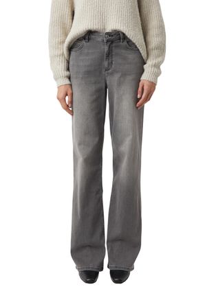 Comma Elastische Jeans mit weitem Bein