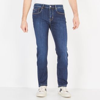 Eden Park Jean Droit Bleu En Coton Extensible Old Ref Pp