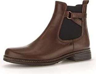 Gabor Femme Bottines, Dame Bottines Chelsea,Semelle intérieure Amovible,Bottes dhiver,Demi-Bottes,Bottines,Marron (Sattel) / 36,40 EU / 6.5 UK