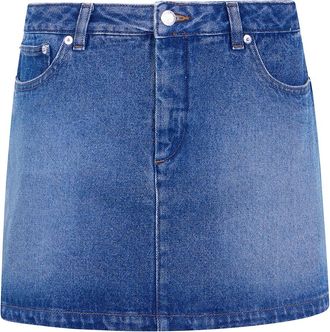A.P.C. A.p.c., Femme, Jupes, Bleu, Taille: 38 FR Darcy Mini Jupe
